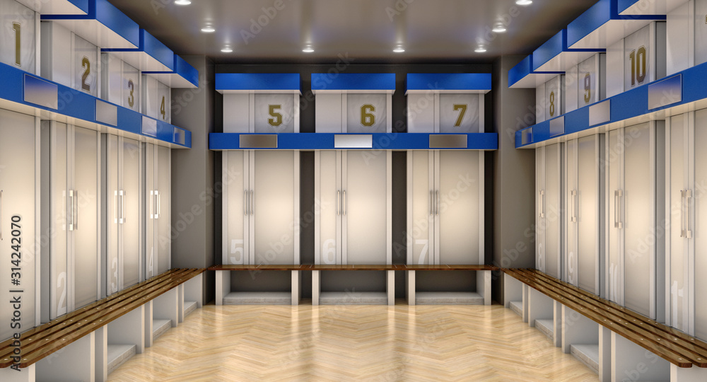 Sports Locker Room Stock Photo | Adobe Stock