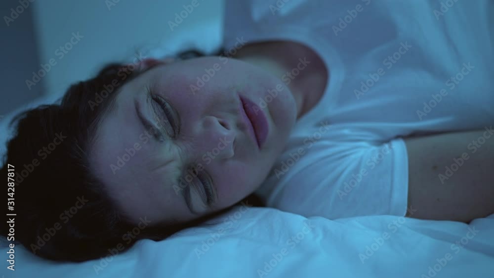 Female violence victim crying on bed after physical abuse, wince of ...