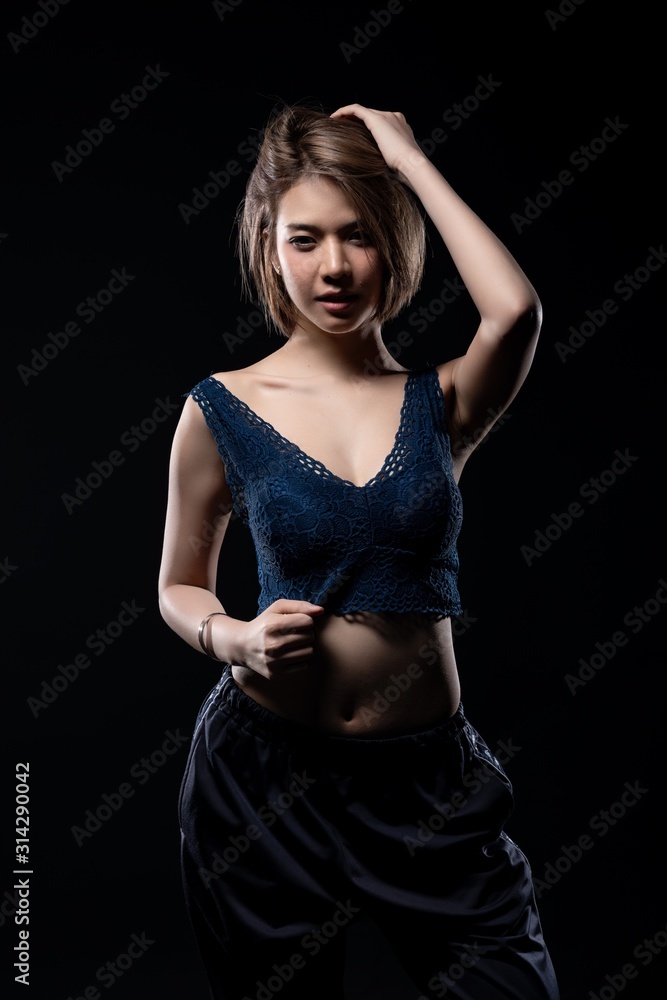 Sexy Asian Girl Model Woman Body Contour Beautiful Sexy Asian Stock