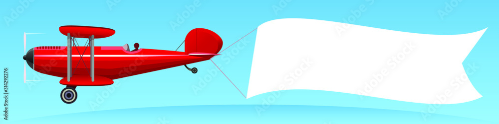 biplane sign Stock Vector | Adobe Stock