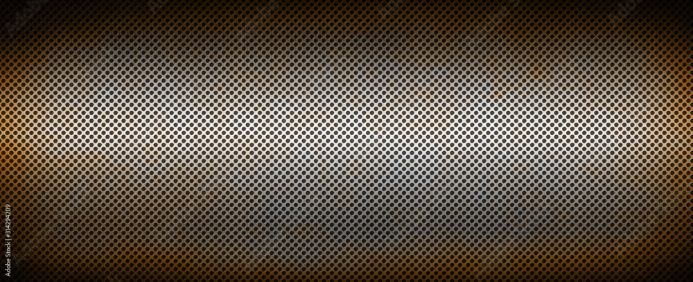 Silver rusty metal grid. Banner background texture Stock Illustration ...