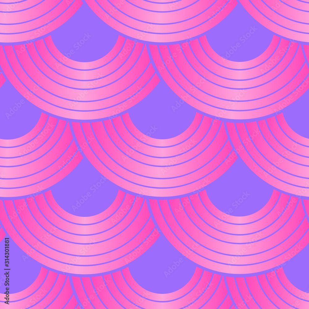 Abstract cute kawaii seamless pattern. Magic gradient background. Print ...