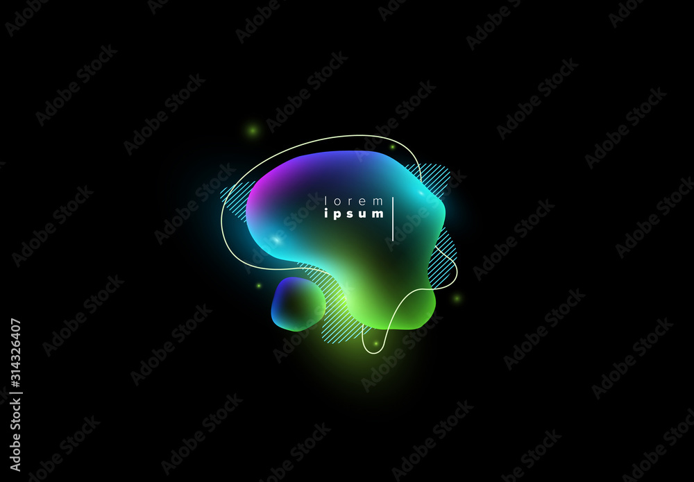 Modern Abstract Amoeba Graphic Layout Stock Template | Adobe Stock