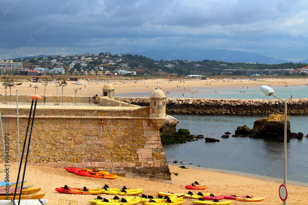 Fort of Ponta da bandeira, Lagos, Portugal Stock Photo | Adobe Stock