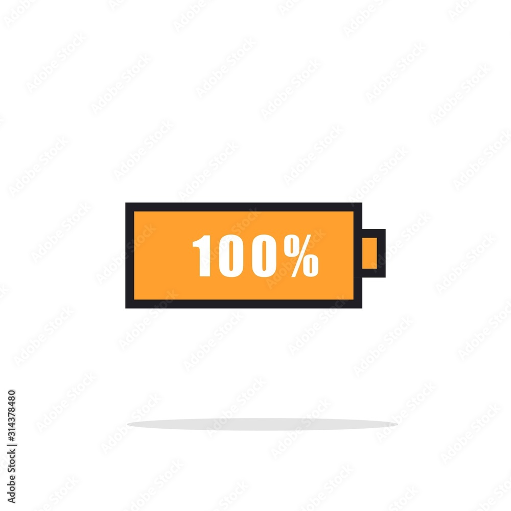 simple battery design icons for your web site design, logo, app, UI ...