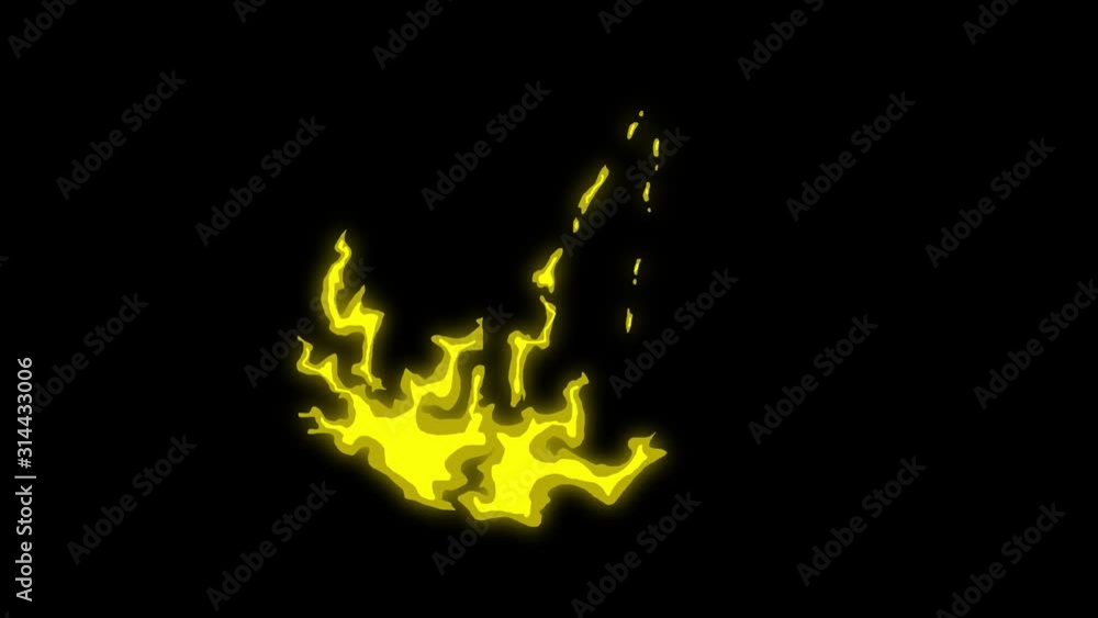 cartoon laser element pack animation with black png background. Stock ...