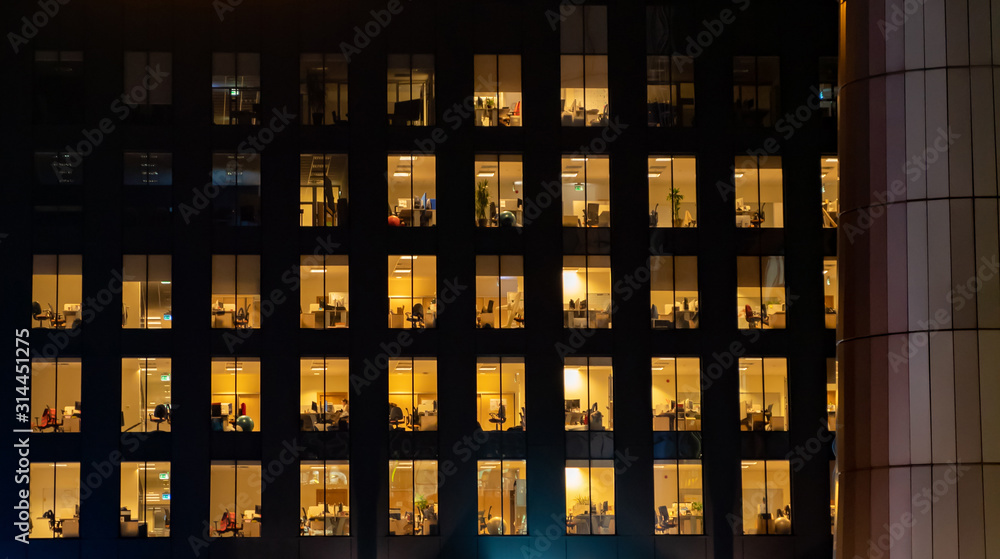 Office Building At Night
