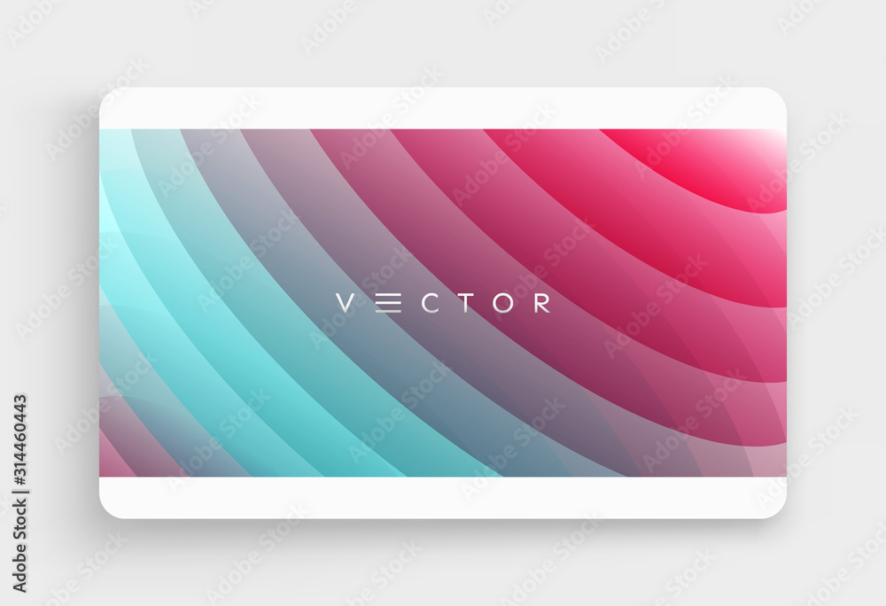 Abstract wavy background with dynamic effect. Modern screen design for ...