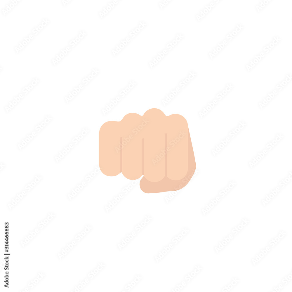 Fist Vector Flat Icon Oncoming Fist Hand Emoji Illustrations Stock fist-vector-flat-icon-oncoming-fist-hand-emoji-illustrations-stock
