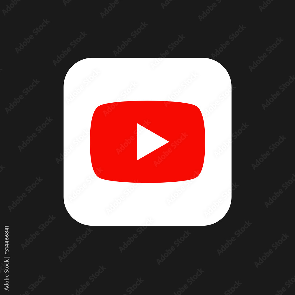 Social media icons illustration youtube Stock Vector | Adobe Stock