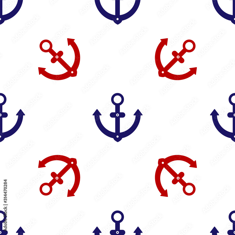 Red Anchor Background
