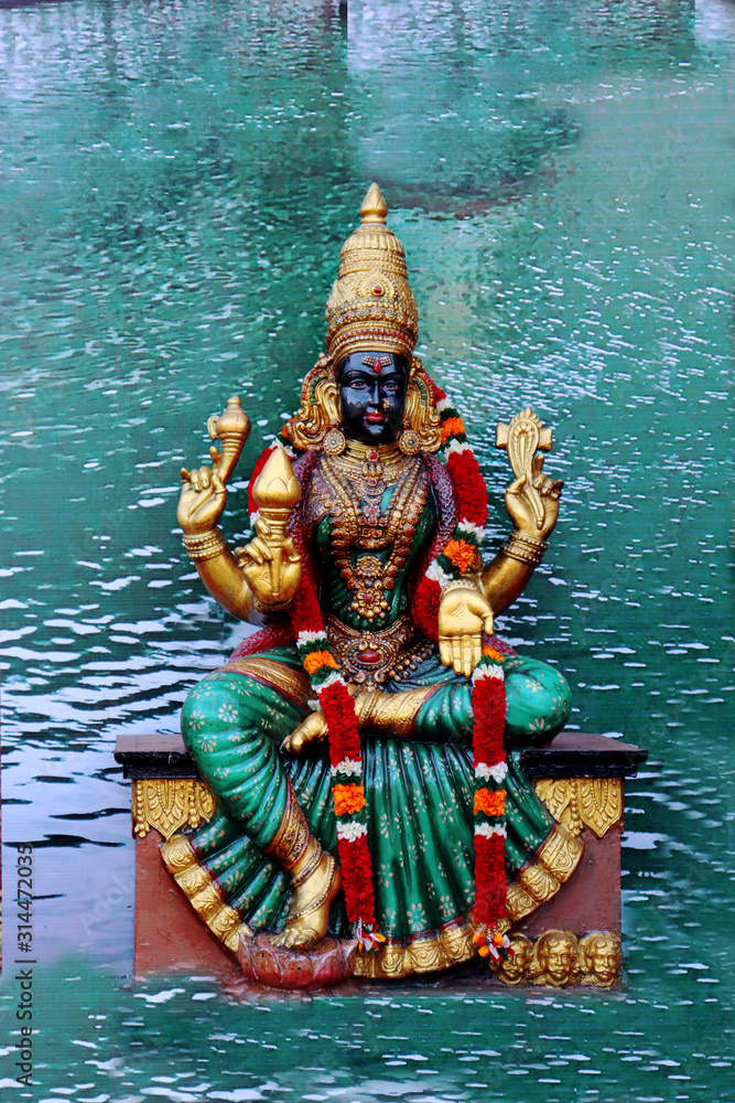 Statue of lady god Amman in India Stock Photo | Adobe Stock