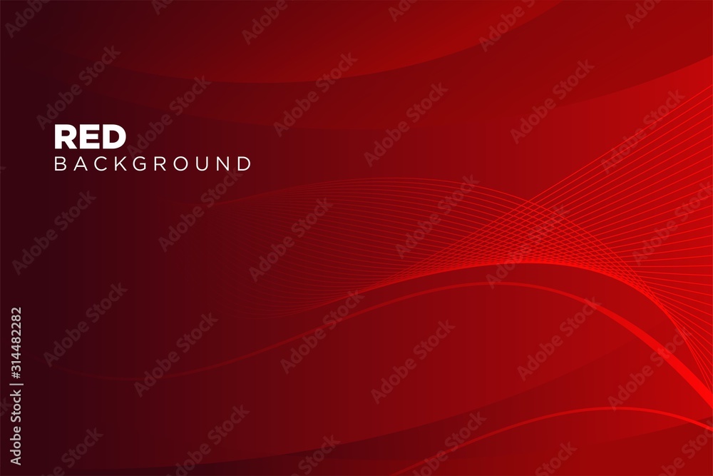 Abstract Red Background Template Vector, Red Background with Beautiful ...
