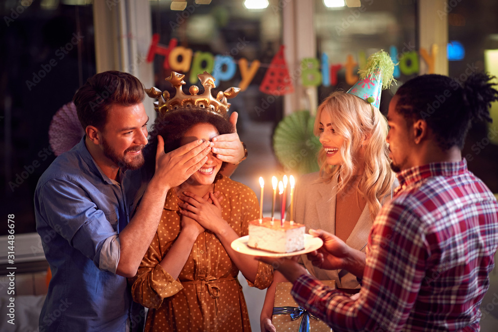 Birthday Cake For Birthday Girl Stock Photo Adobe Stock