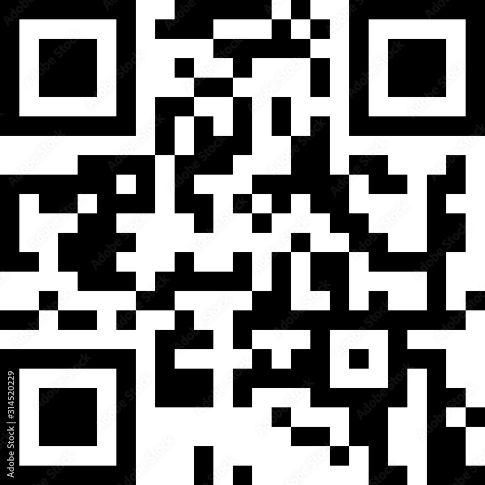 vector qr code icon information scan eps Stock Vector | Adobe Stock