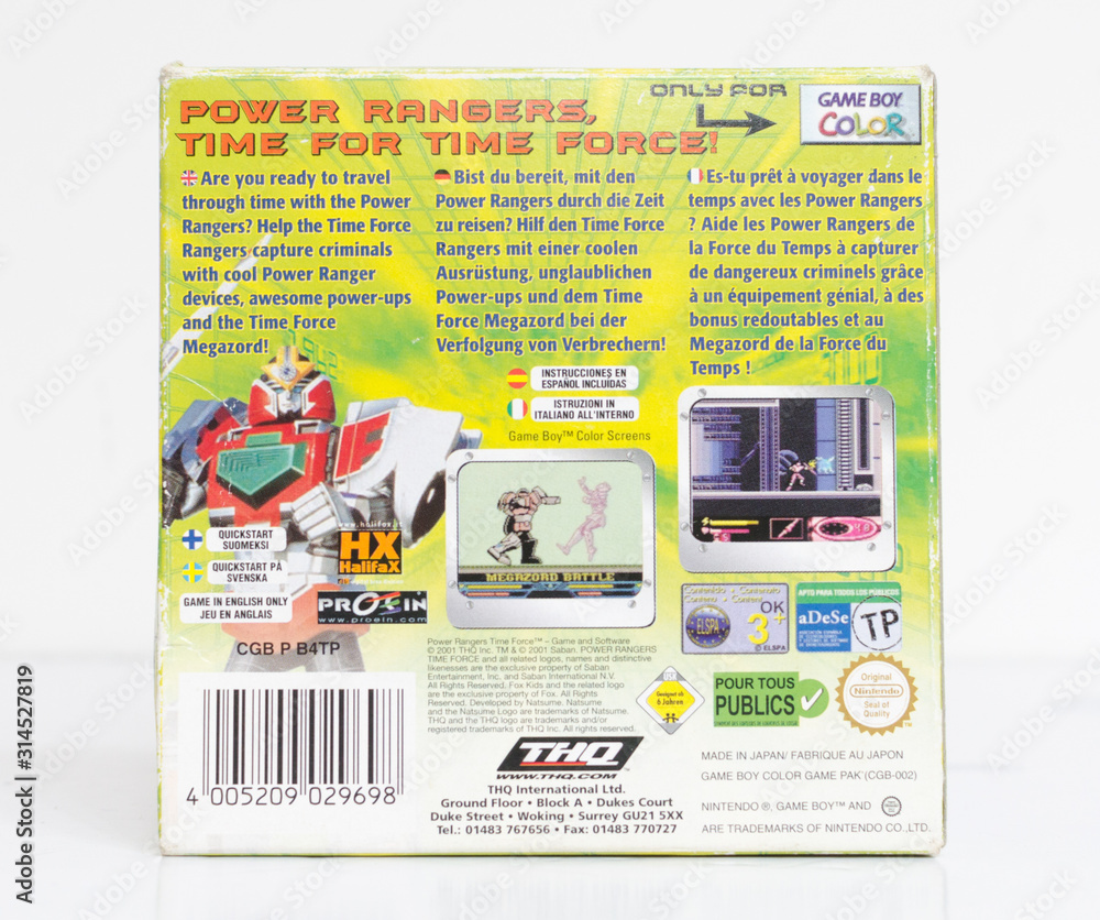 london, england, 05/05/2018 A nintendo gameboy color original power ...