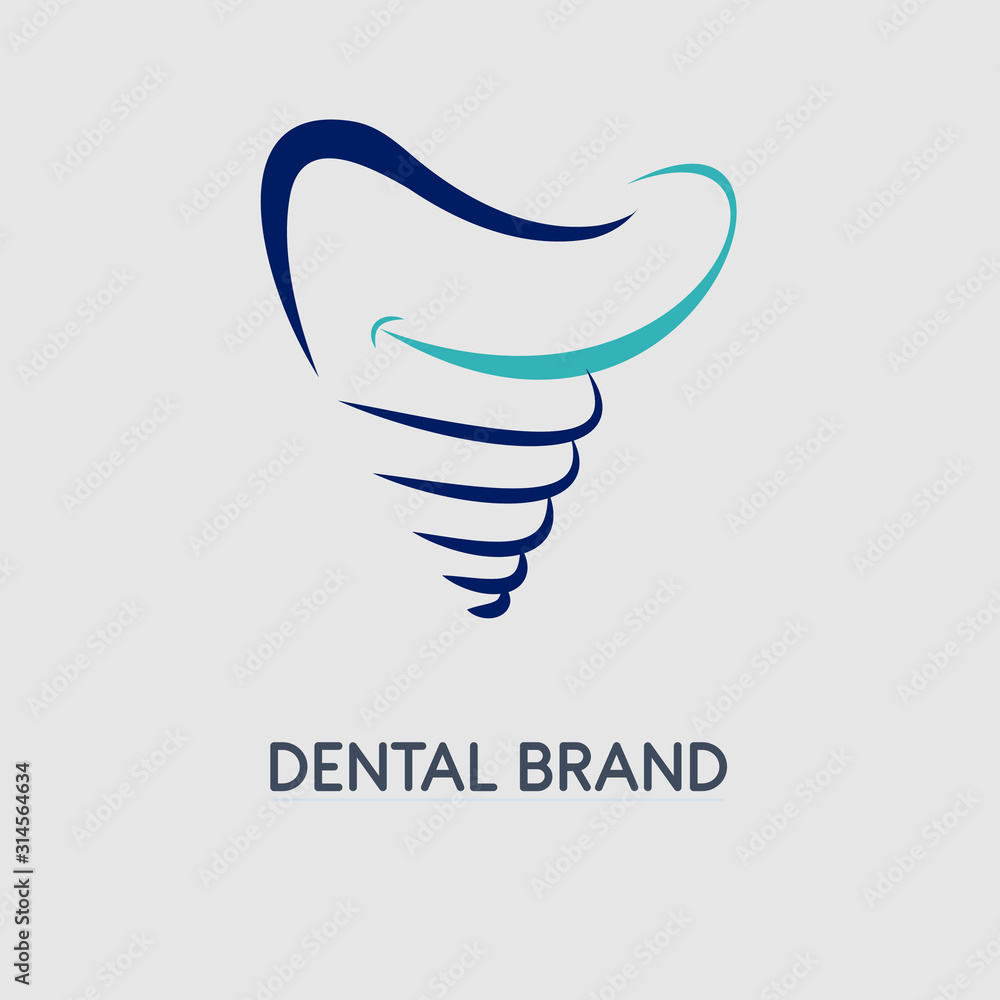 Dentist dental logo icon vector template Stock Vector | Adobe Stock