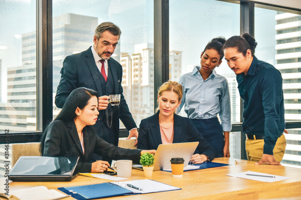 Business teamwork meeting project plan business in office Stock Photo ...