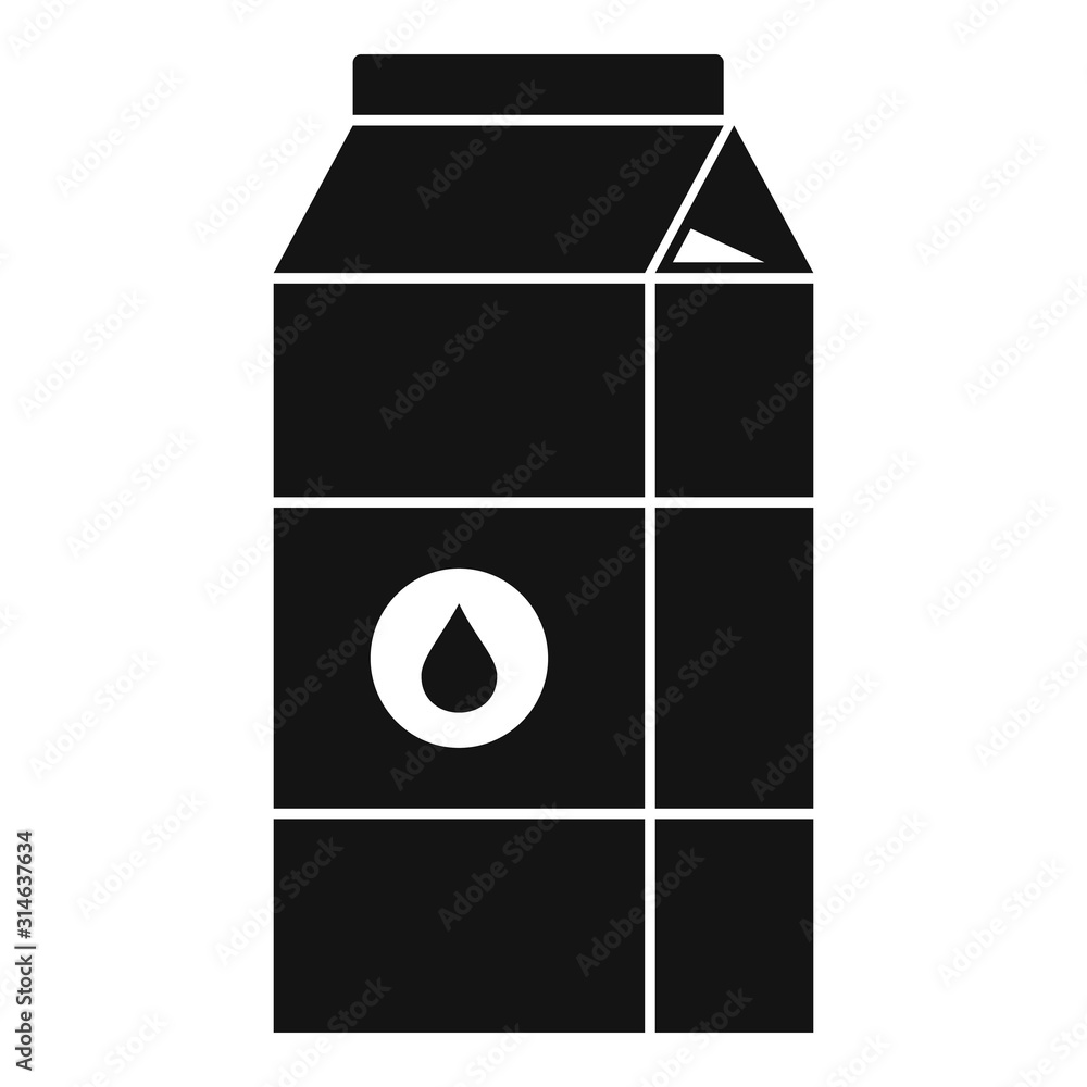 packaging milk icon. Simple illustration of packaging milk vector icon ...
