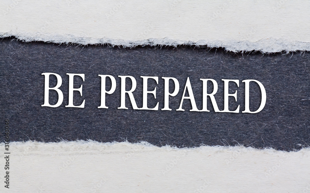 Rip Blue Paper and white background with be prepared written Stock ...