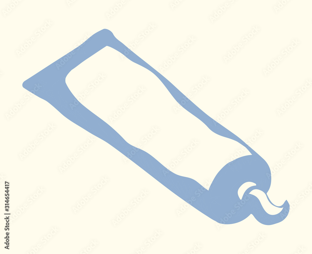 Tooth paste. Vector sketch drawing Stock Vector | Adobe Stock