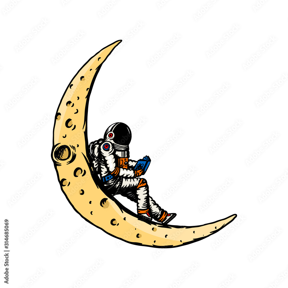 Funny Astronauts Moon