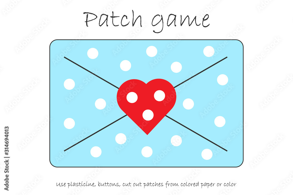 Education Patch game letter for children to develop motor skills, use ...