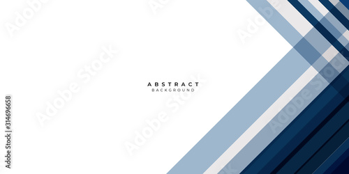 White Dark Blue Box Rectangle Abstract Background Vector Presentation ...