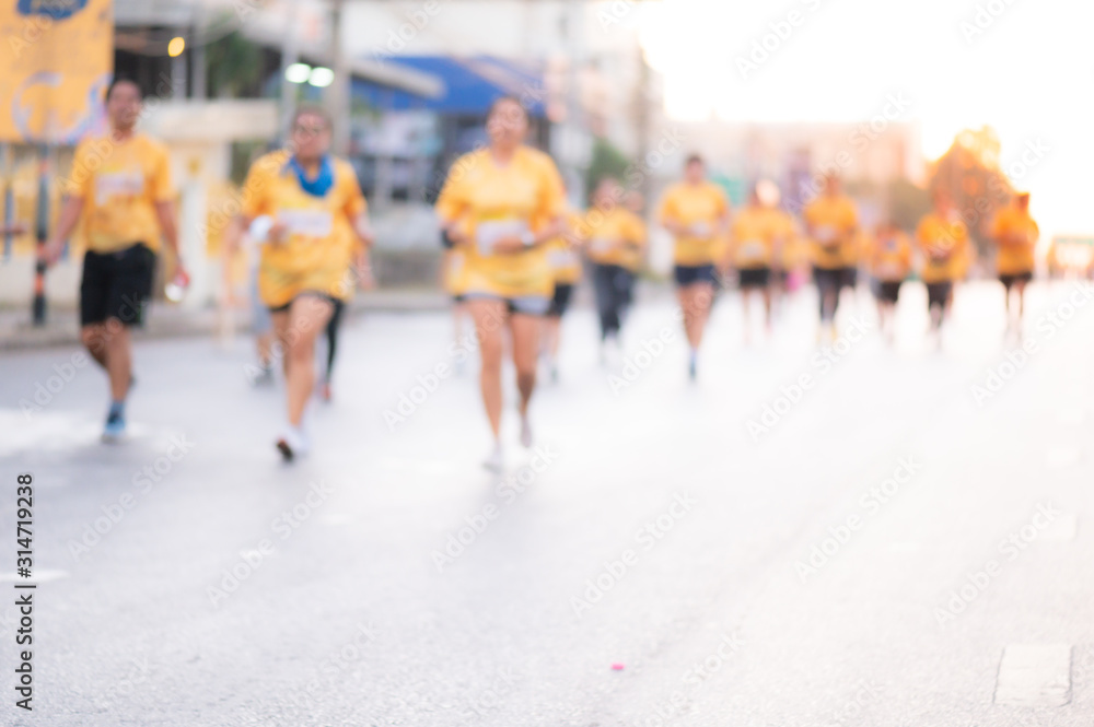 Family Running Race