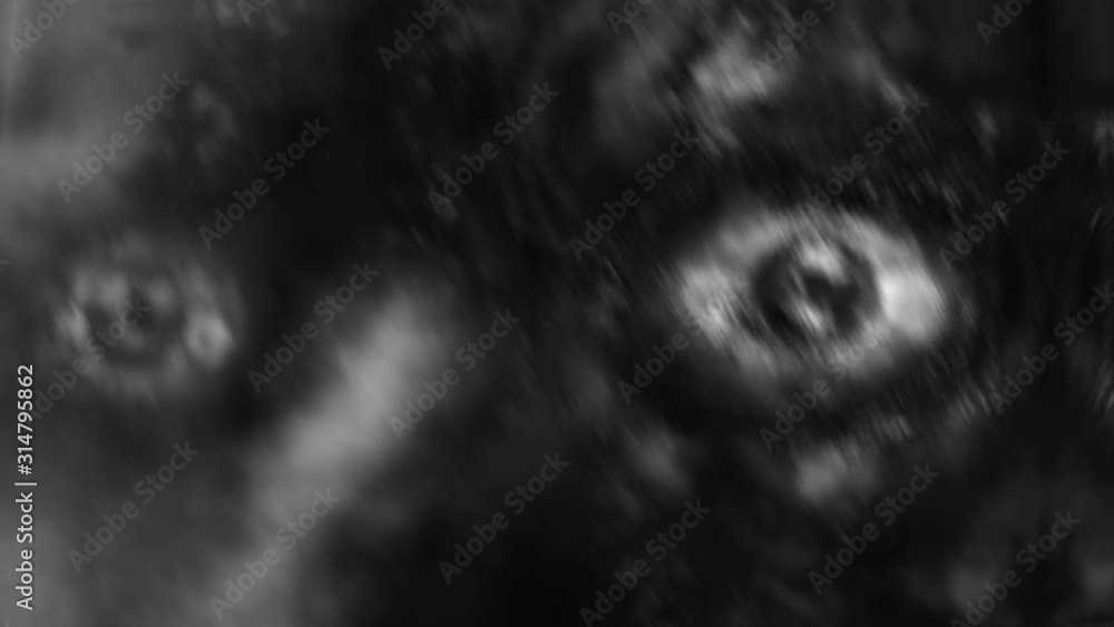 Dark 2d animation with devilish characters and monsters in black and ...