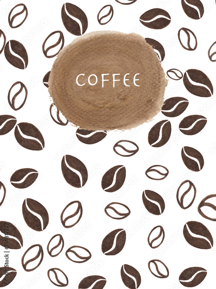 Modern posters with coffee backgrounds. Trendy hipster templates for ...