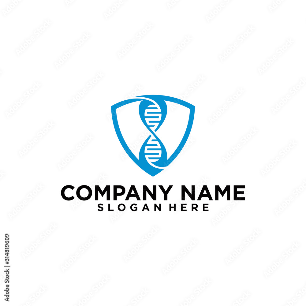DNA logo design template. medicine logo, genetic icon. Logo design ...