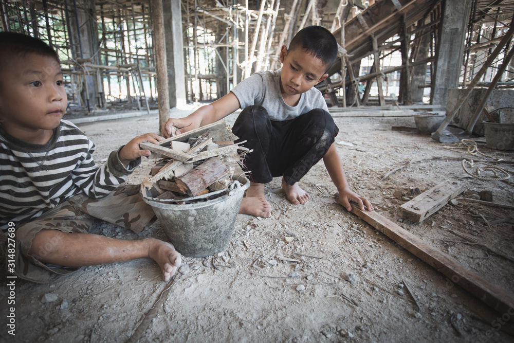 Poor Children Working