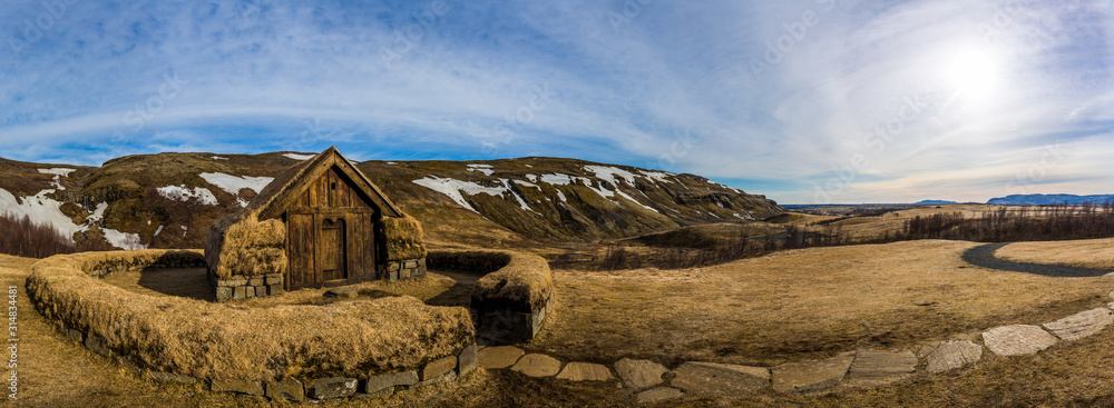 Viking village farm in Scandinavia Stock Photo | Adobe Stock