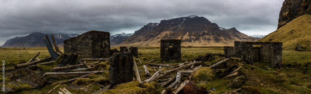 Viking village farm in Scandinavia Stock Photo | Adobe Stock