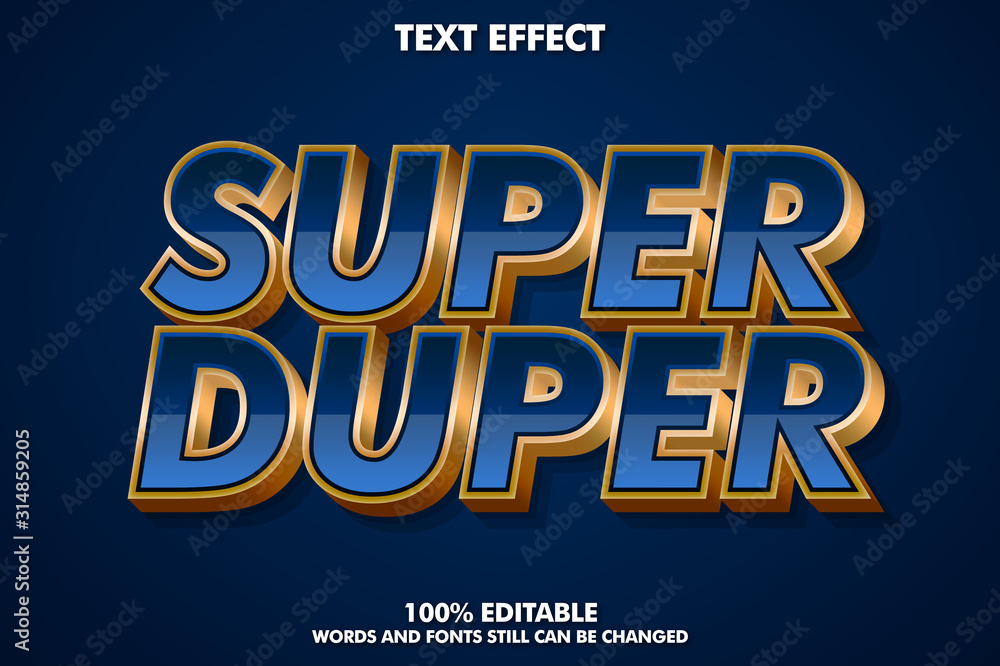 Modern font effect with gold extrude, luxury alphabet design Stock ...