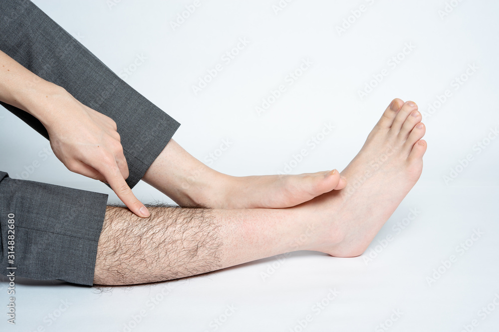 Legs hair removal for men, before & after. Applies only to visible ...