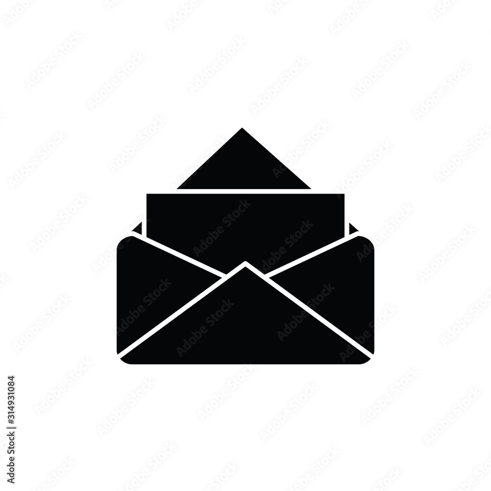 mail icon. The envelope. vector open email icon Stock Vector | Adobe Stock