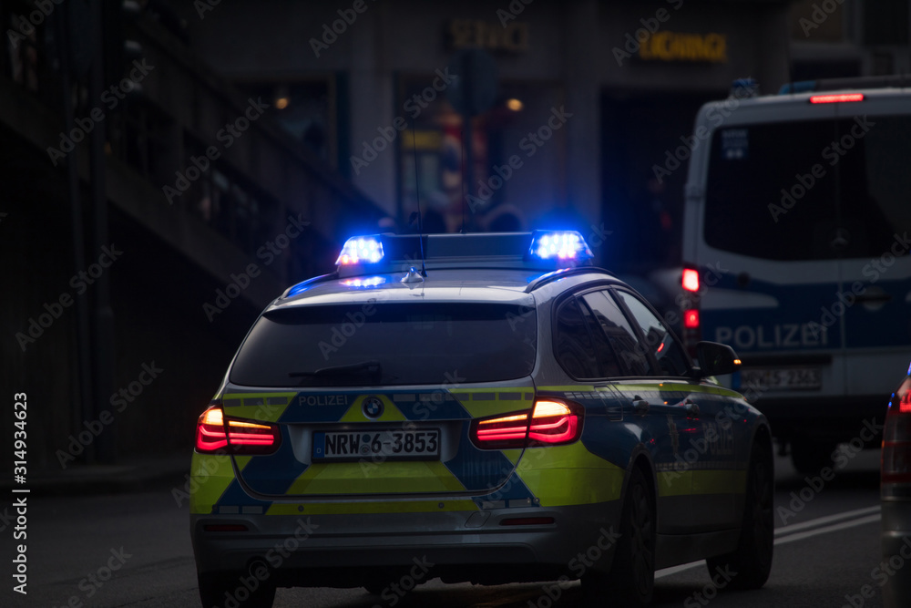 cologne, North Rhine-Westphalia/germany - 11 01 2020: a german police ...
