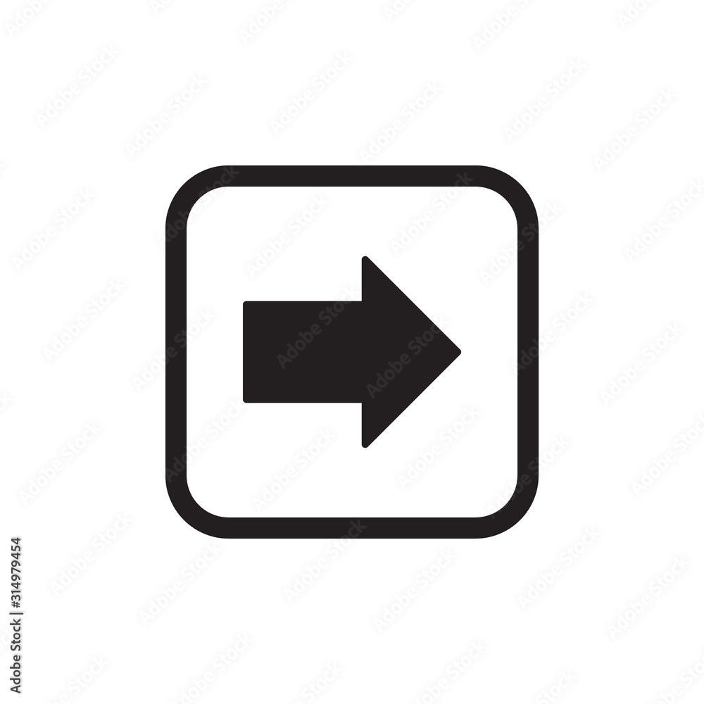 Next Arow icon Design Eps 10 Stock Vector | Adobe Stock