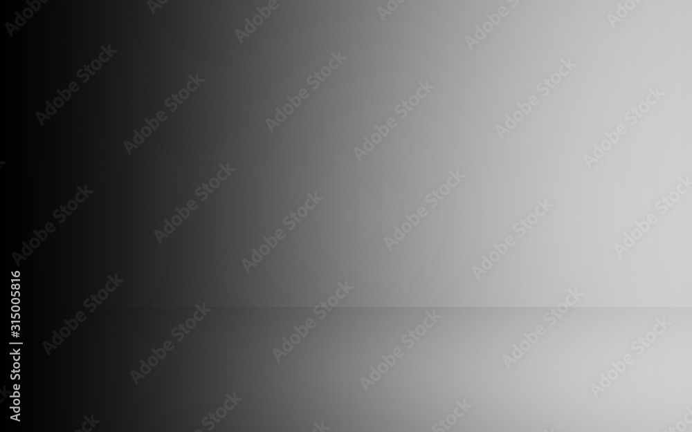 Gray empty room studio gradient with spotlight used for background and ...