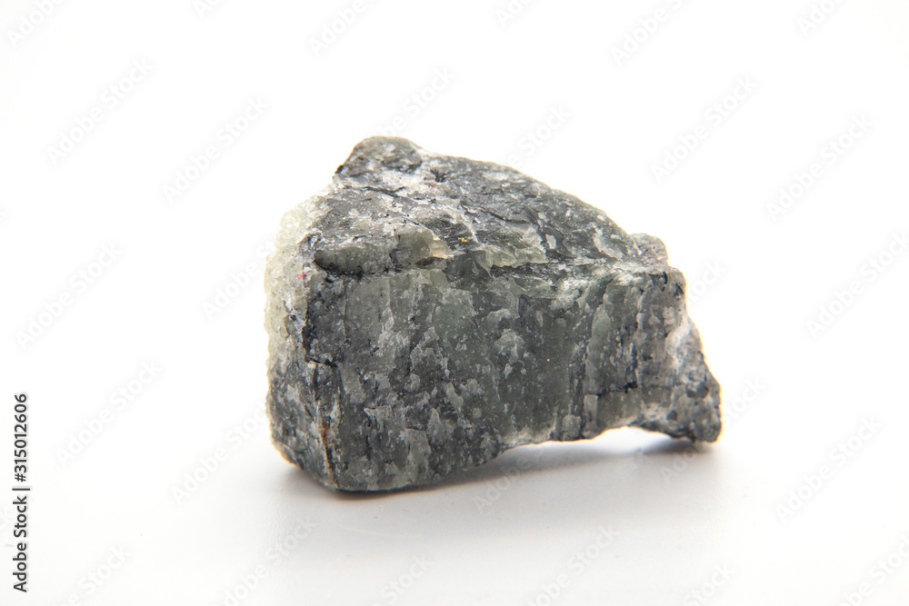 macro shooting of natural mineral stone - Schist rock with green ...