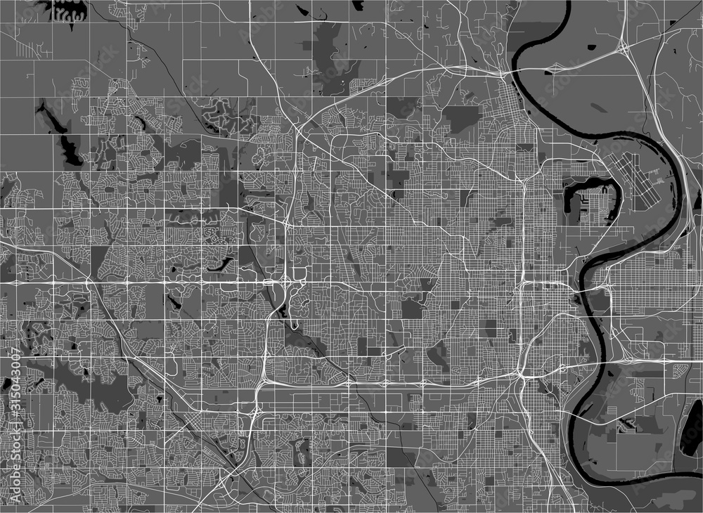 map of the city of Omaha, USA Stock Vector | Adobe Stock