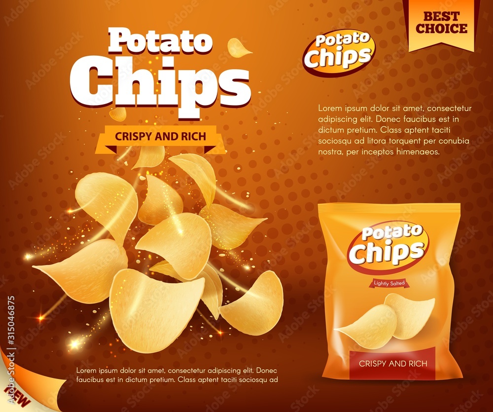 Potato Chips Bag Design