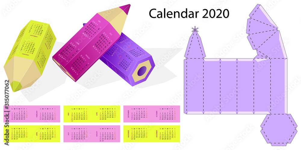 Gift Box Packaging Template Editable Blueprint Layout with Cutting and ...