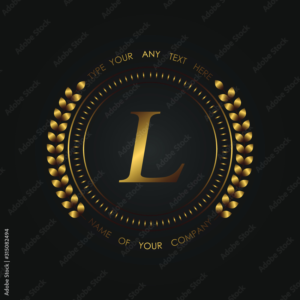 Yellow Company Logo With L