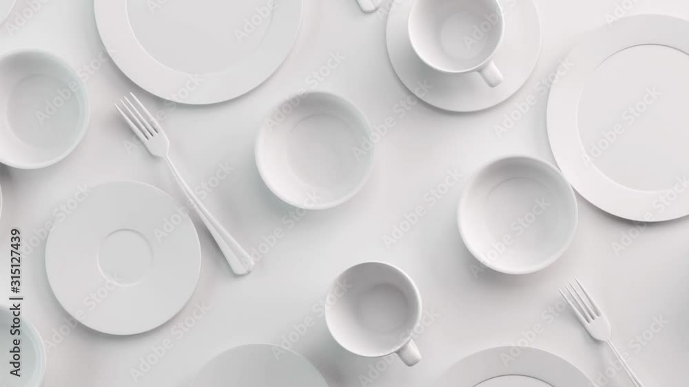 White Food background concept for design menu restaurant or cafe. Food ...