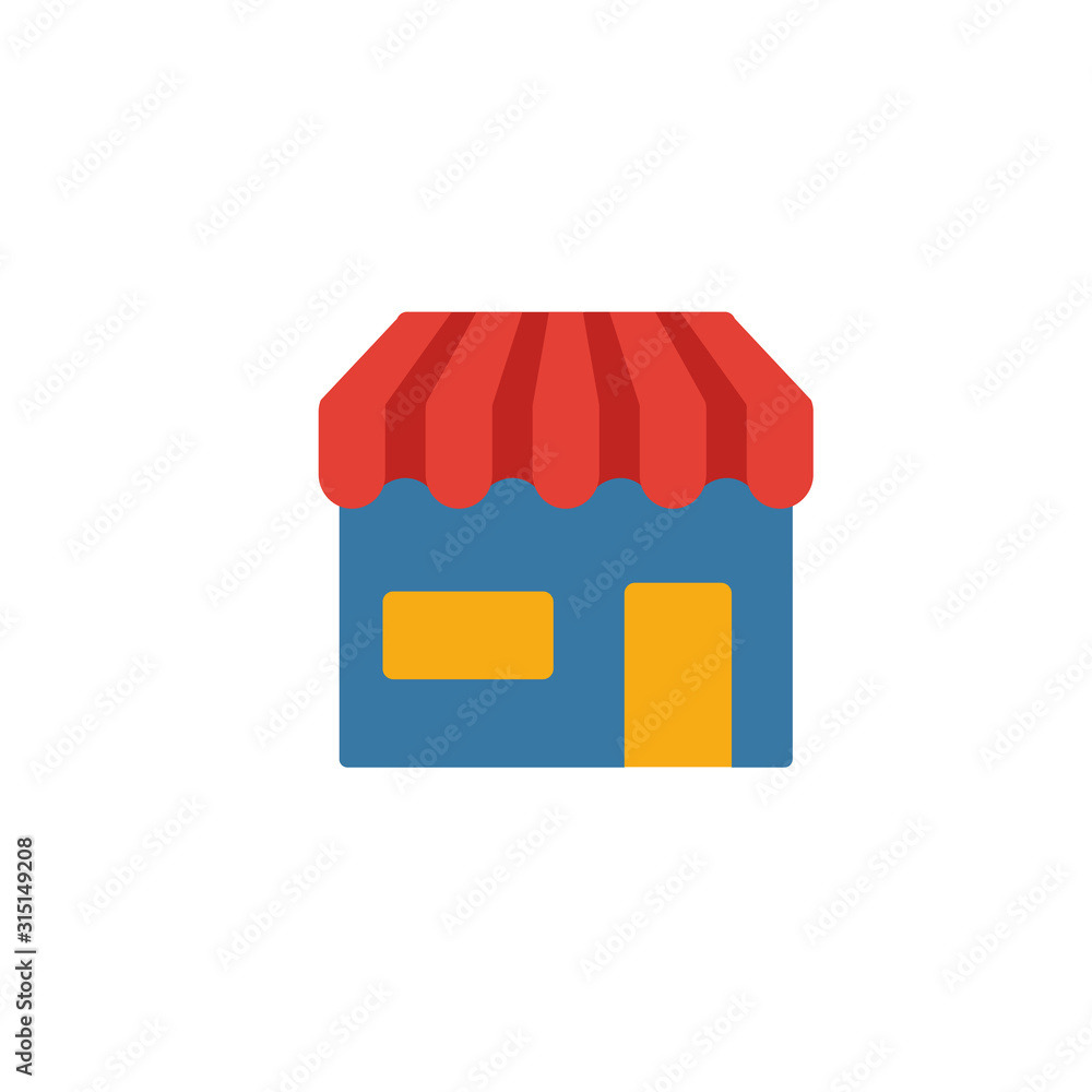 Marketplace icon. Simple flat element from crowdfunding collection ...