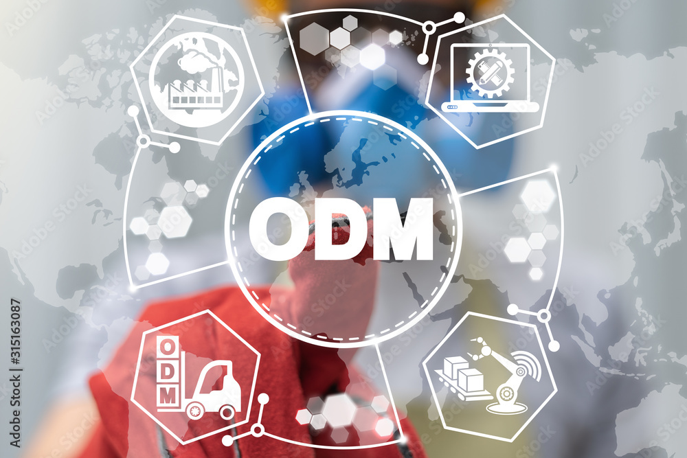 ODM Original Design Manufacturer Production Concept. Stock Photo ...