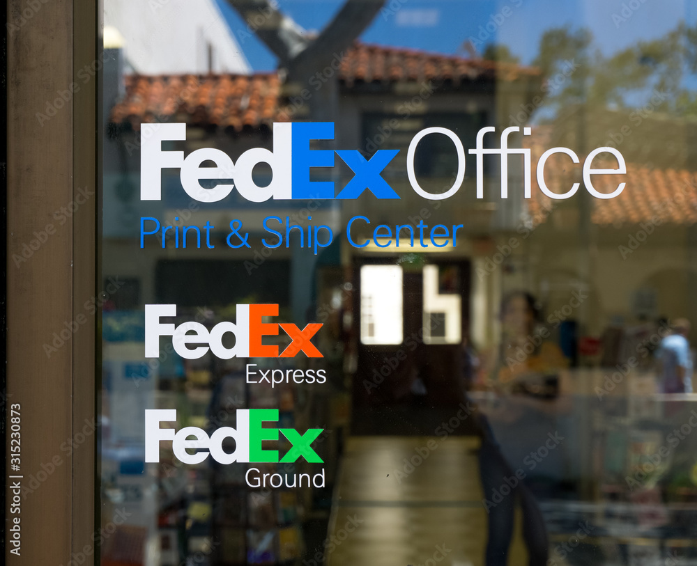 FedEx Store and Sign Stock Photo | Adobe Stock